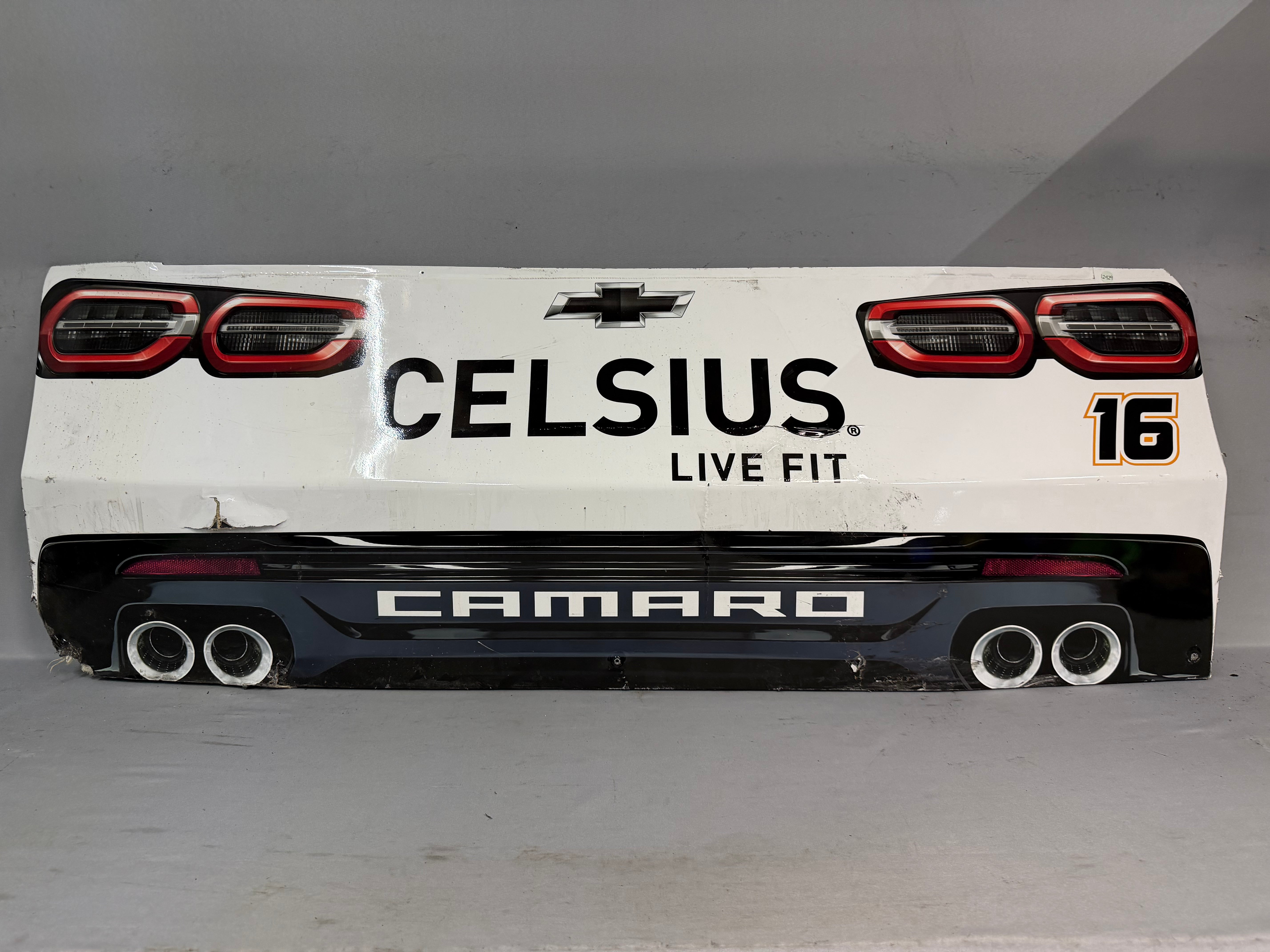 Christian Eckes #16 2025 WWTR Gateway Celsius Nascar Rear Bumper – Race ...