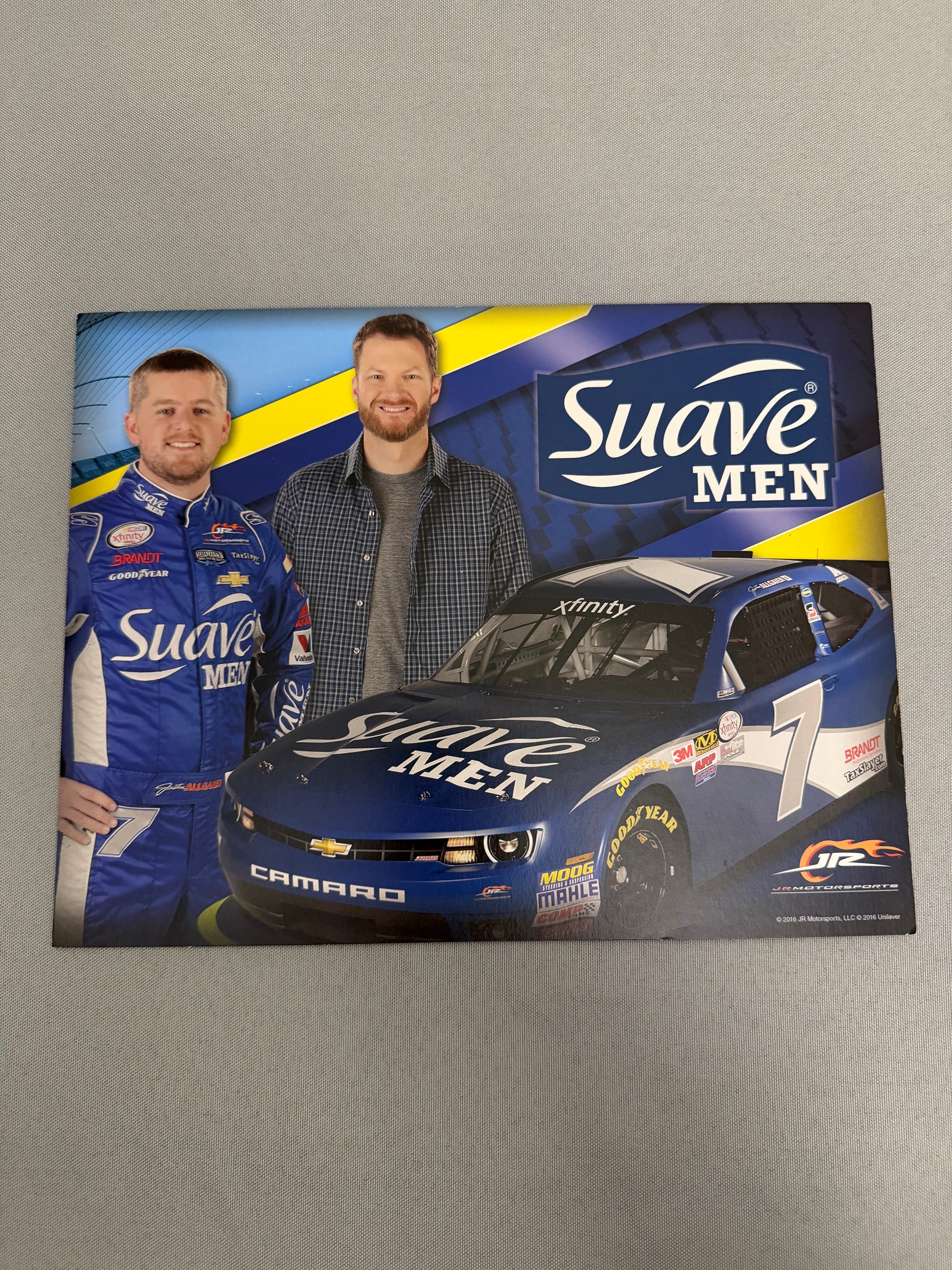 Dale Earnhardt Jr Justin Allgaier 2016 Breyers Suave Nascar Hero Card ...